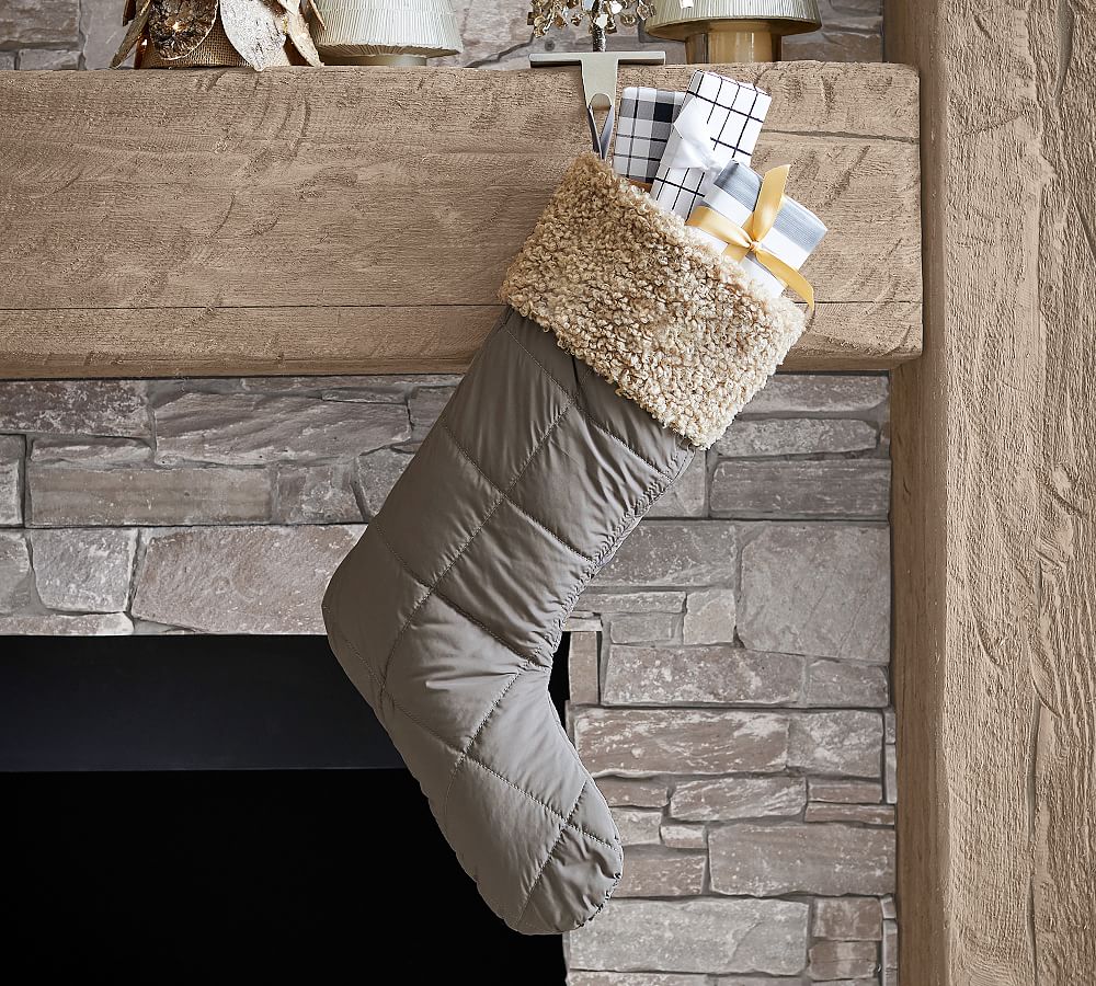 Sport Luxe Stocking with Faux Fur Cuff | Pottery Barn