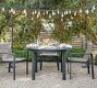 Indio Metal Round Extending Outdoor Dining Table (48"-80") | Pottery Barn