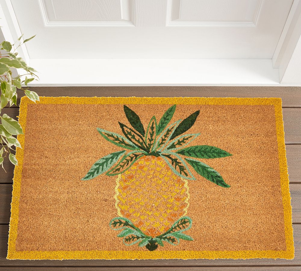 Welcome Pineapple Doormat | Pottery Barn