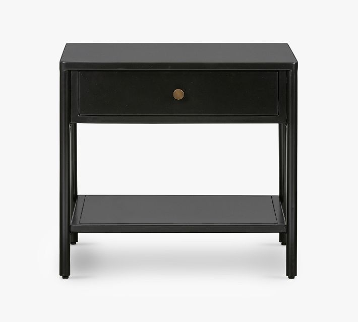 Harmon Rectangular Metal End Table (20") | Pottery Barn