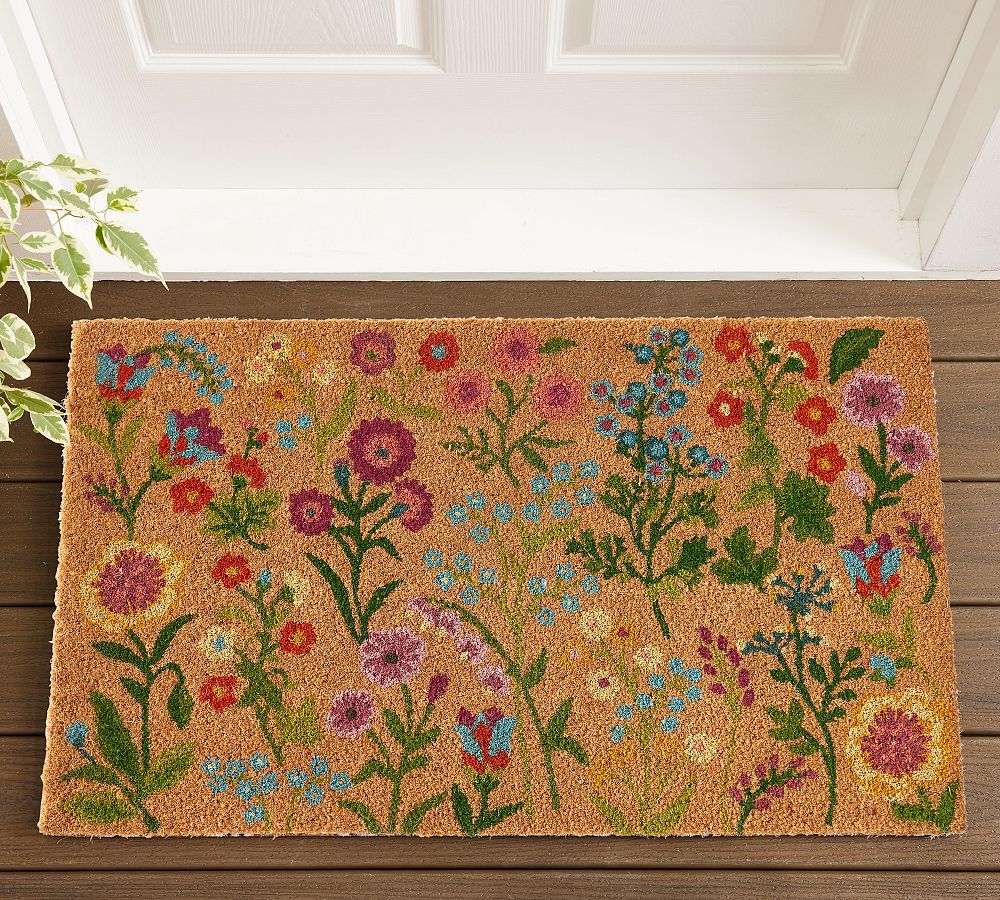 Spring Floral Doormat | Pottery Barn