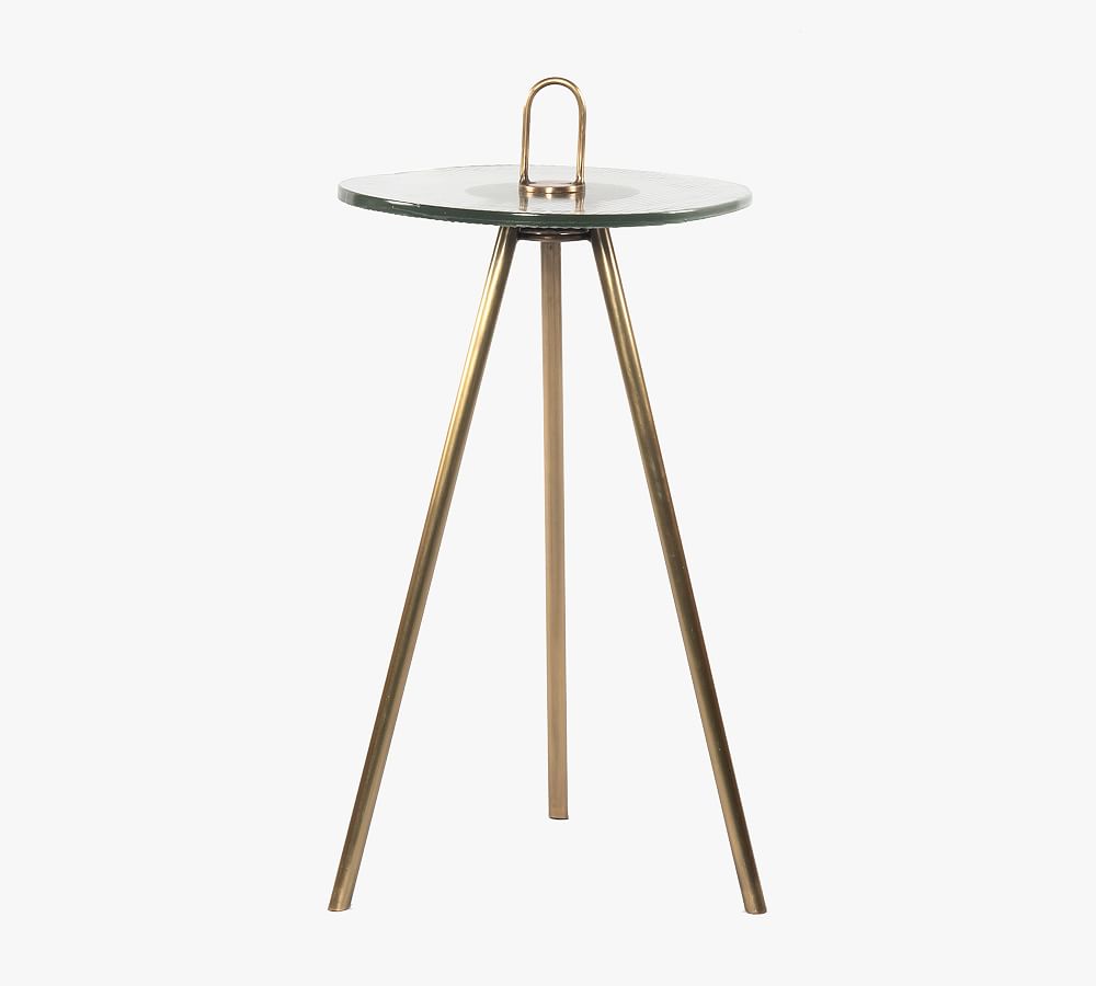 Round Glass Accent Table | Pottery Barn