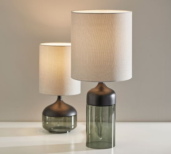 Stephe Glass Table Lamp (17"- 23") | Pottery Barn