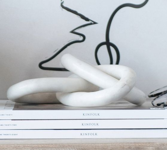 Decorative Marble Chain Link Figurine | Pottery Barn