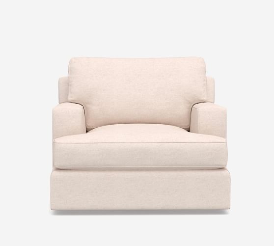 Open Box: Townsend Square Arm Swivel Chair | Pottery Barn