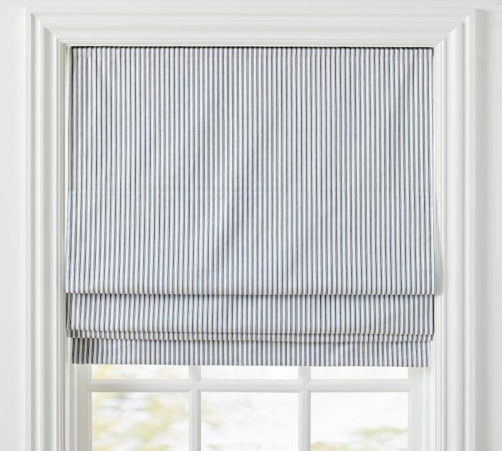 Custom Stripe Roman Shade | Pottery Barn