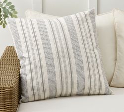 Celine Striped Outdoor Performance Pillow | Pottery Barn