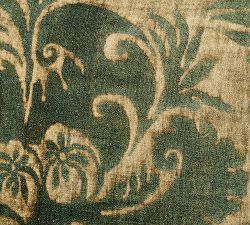 Damask Printed Lumbar Pillow | Pottery Barn