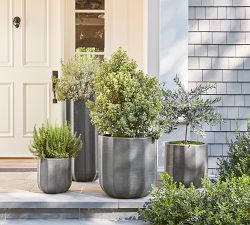 Modern Rustic Fluted Outdoor Planters | Pottery Barn