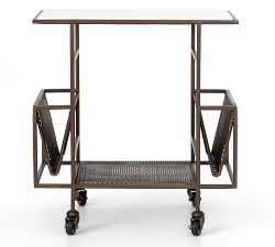 Jayden Marble Rolling Cart | Pottery Barn