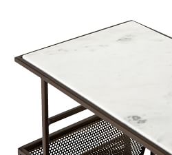 Jayden Marble Rolling Cart | Pottery Barn