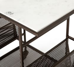 Jayden Marble Rolling Cart | Pottery Barn
