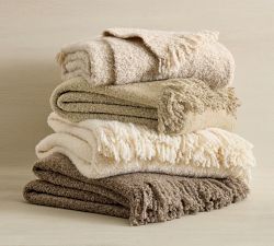 Boucle Knit Throw | Pottery Barn
