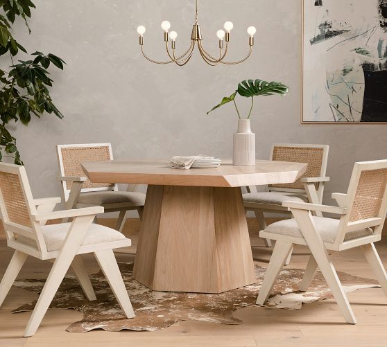Alexa Pedestal Dining Table (60") | Pottery Barn