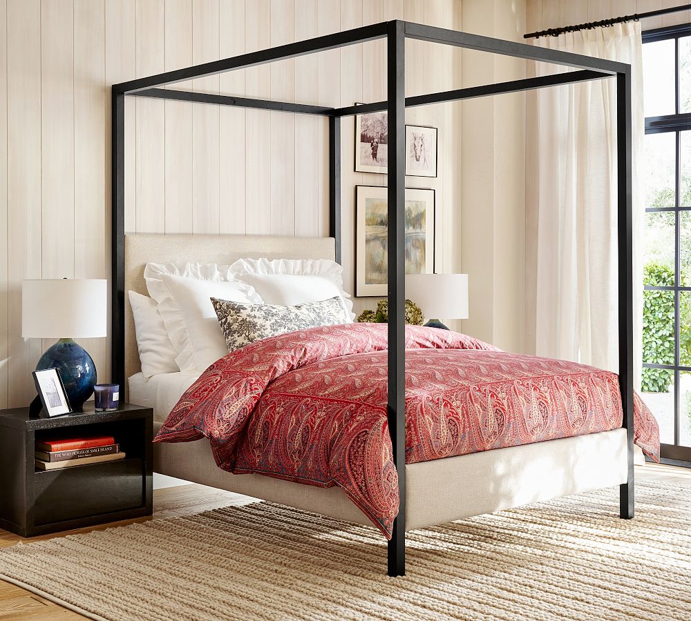 Blair Paisley Percale Duvet Cover | Pottery Barn