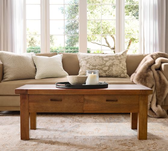 Reed Rectangular Grand Coffee Table (48") | Pottery Barn