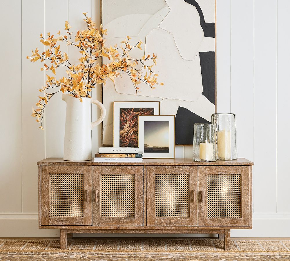 Tiburon Cane Media Console (60") | Pottery Barn