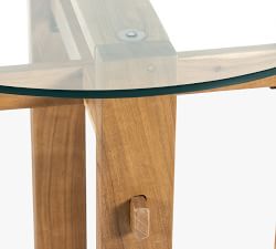 Castro Round Glass Top Bar Height Table | Pottery Barn