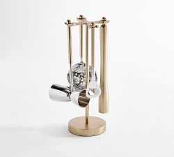 Zelda Etched 4-Piece Bar Tool Set | Pottery Barn