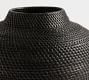 Woven Rattan Vase Collection, Black | Pottery Barn