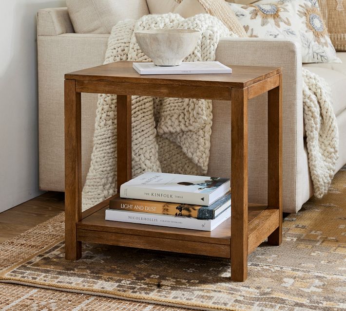 Nicasio Rectangular Side Table (22") | Pottery Barn
