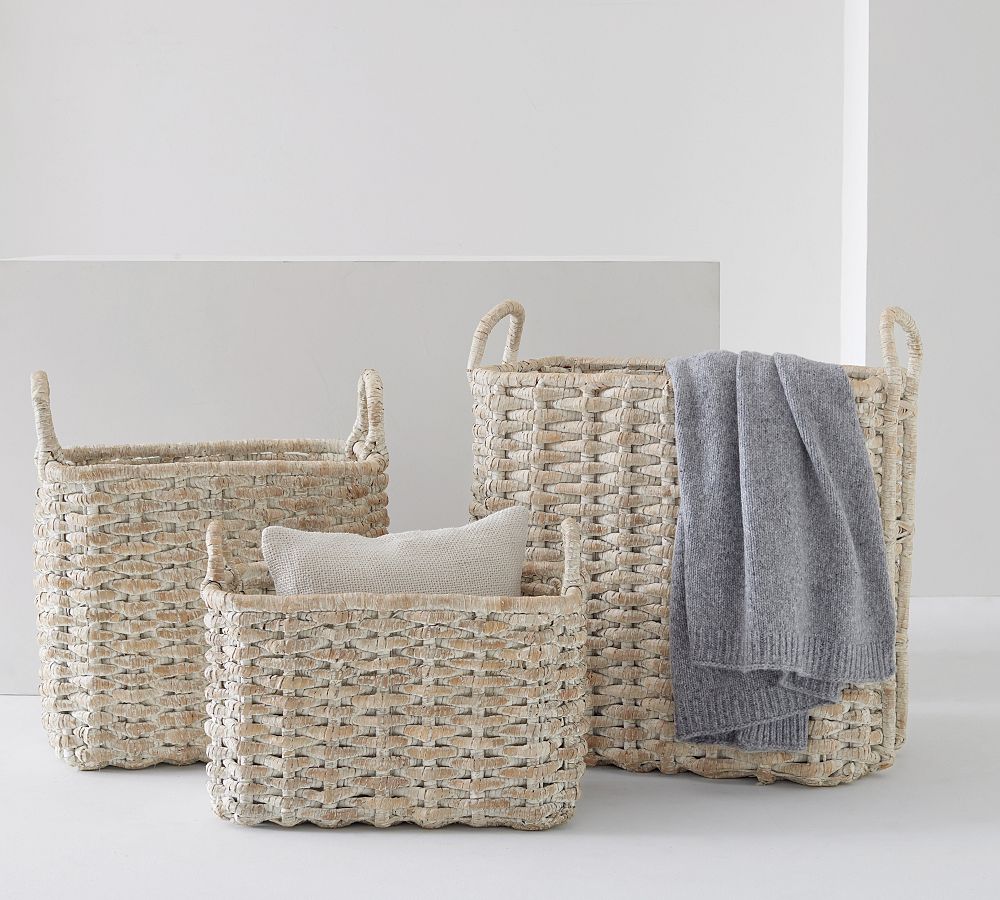 Isabelle Handwoven Rectangular Baskets | Pottery Barn