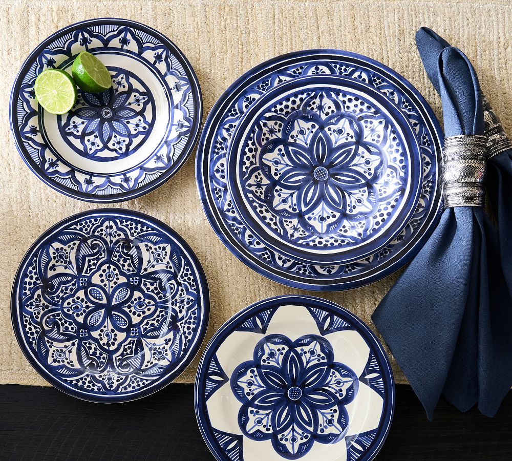 Medina Stoneware Salad Plates | Pottery Barn