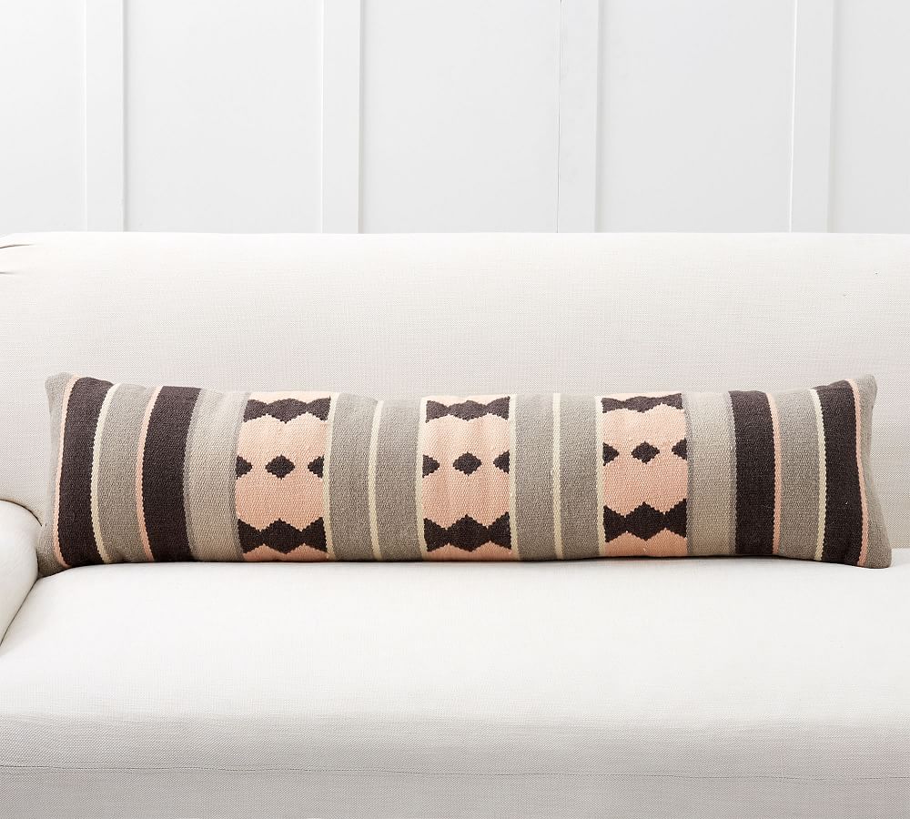 Nevis Kilim Wool Lumbar Pillow | Pottery Barn