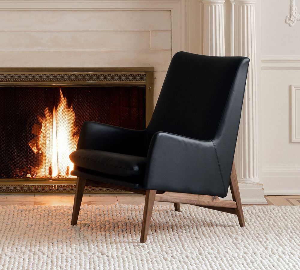 Emry Leather Chair | Pottery Barn