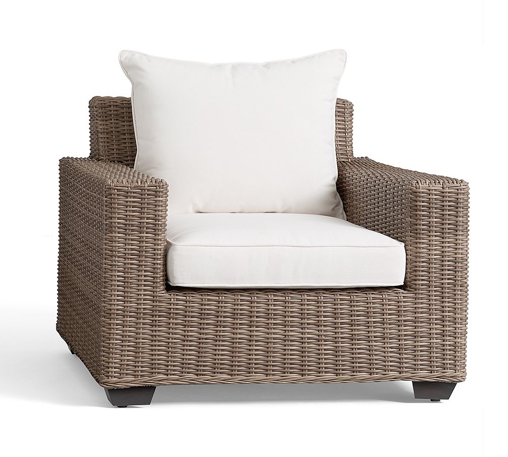 OPEN BOX: Torrey All-Weather Wicker Square Arm Lounge Chair with ...