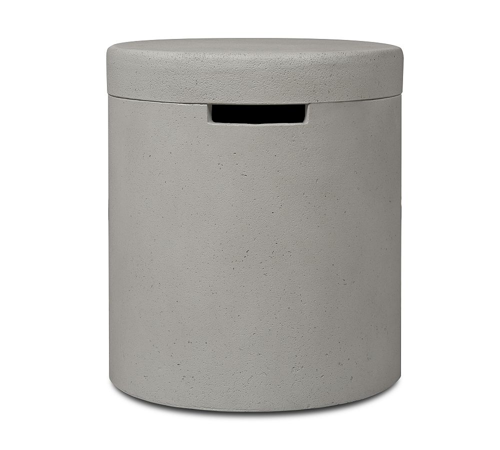 Buckett Concrete Round Propane Tank Storage Cover (22") | Pottery Barn