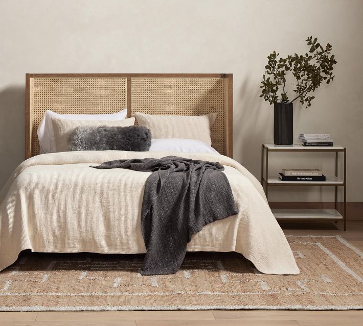 Lisbon Cane Platform Bed | Pottery Barn