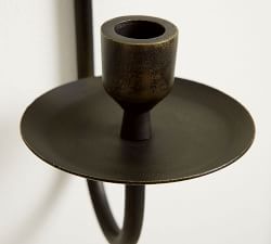 Rio Bronze Wall Mount Taper Candleholders | Pottery Barn