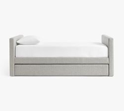 Elliot Upholstered Trundle Daybed | Pottery Barn