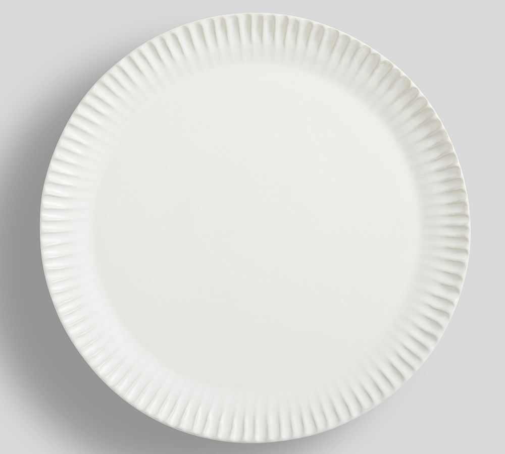 Ridge Textured Stoneware Dinner Plates | Pottery Barn