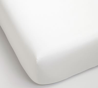 700-Thread-Count Sateen Fitted Sheet | Pottery Barn