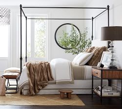 Antonia Metal Canopy Bed | Pottery Barn