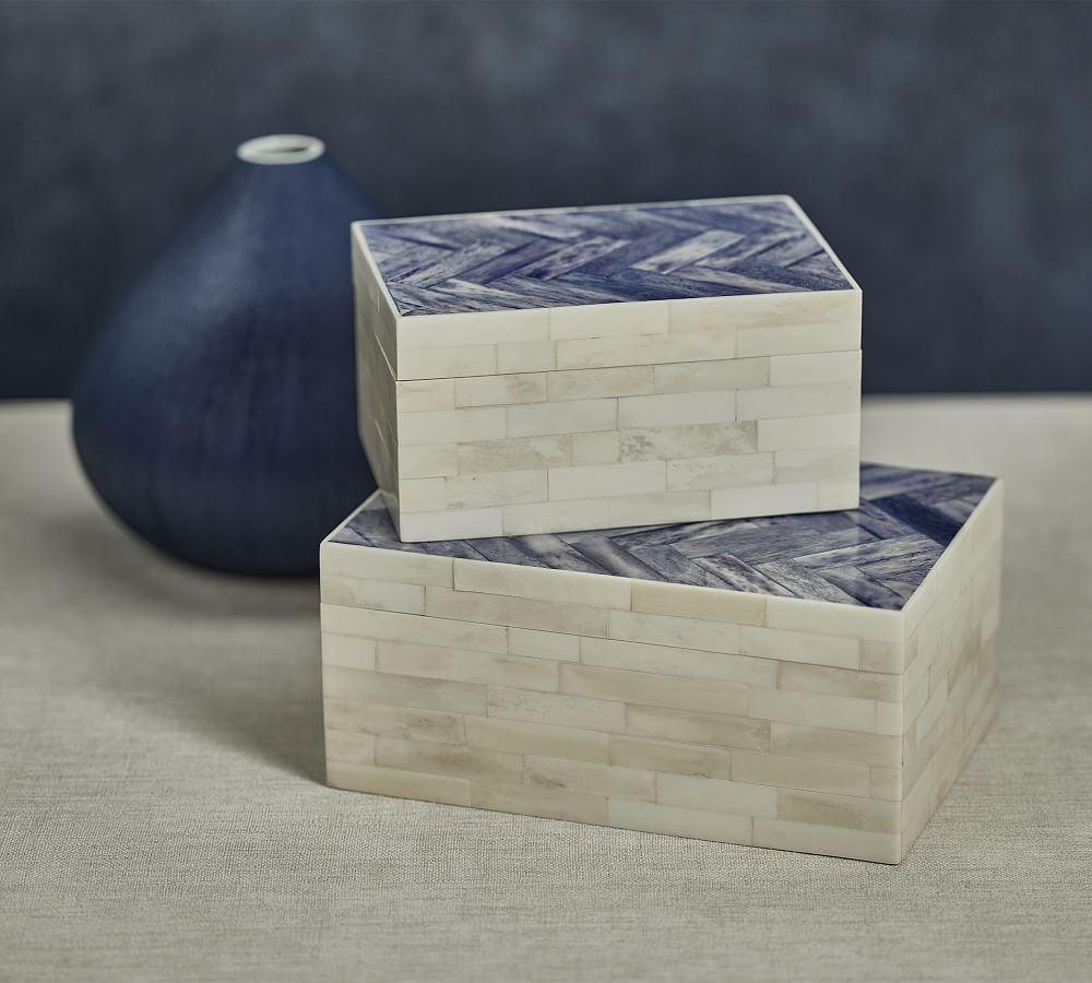Morrie Bone Decorative Box | Pottery Barn