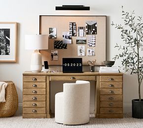 Printer's Executive Desk with Drawer (35") | Pottery Barn