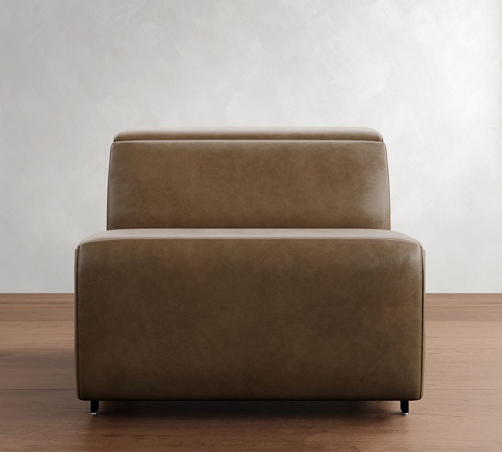 Build Your Own Tucker Leather Power Reclining Sectional | Pottery Barn