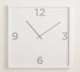 Wood Gallery Wall Clock - White | Pottery Barn