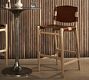 Izzy Leather Stool | Pottery Barn