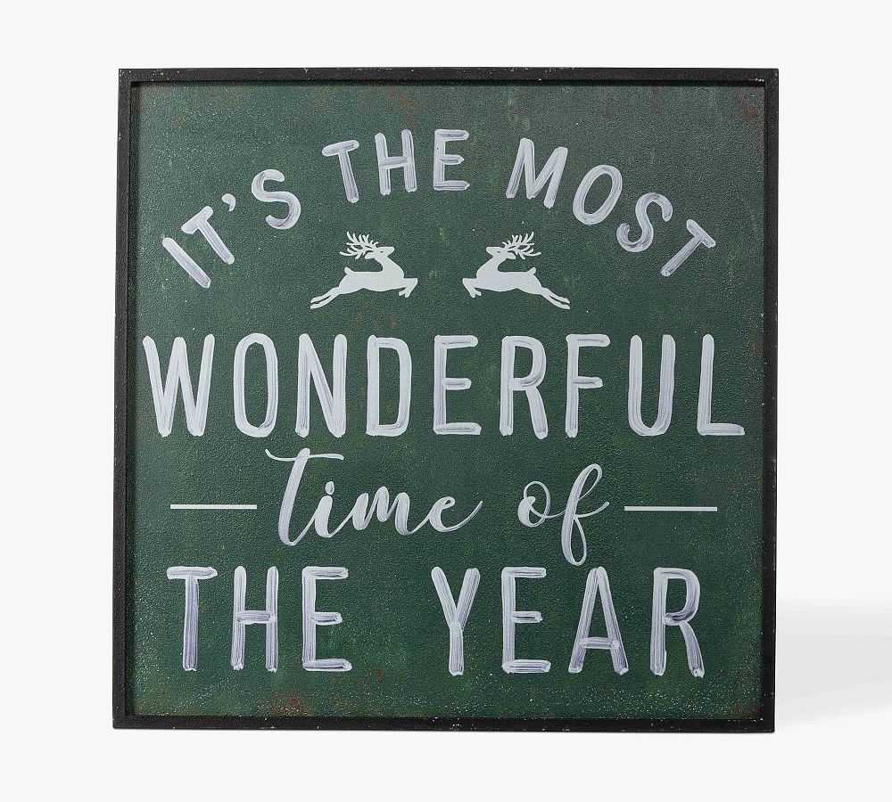 Most Wonderful Time Of The Year Wall Art | Pottery Barn
