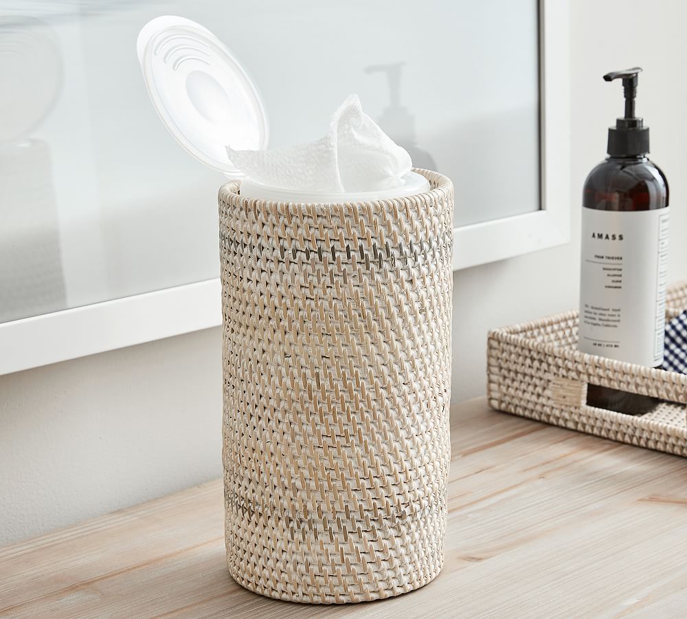 Tava Handwoven Sanitation Wipe Holder | Pottery Barn