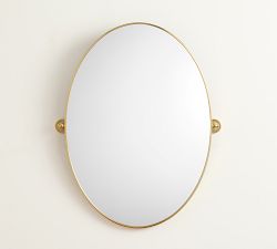 Sansome Oval Pivot Mirror | Pottery Barn