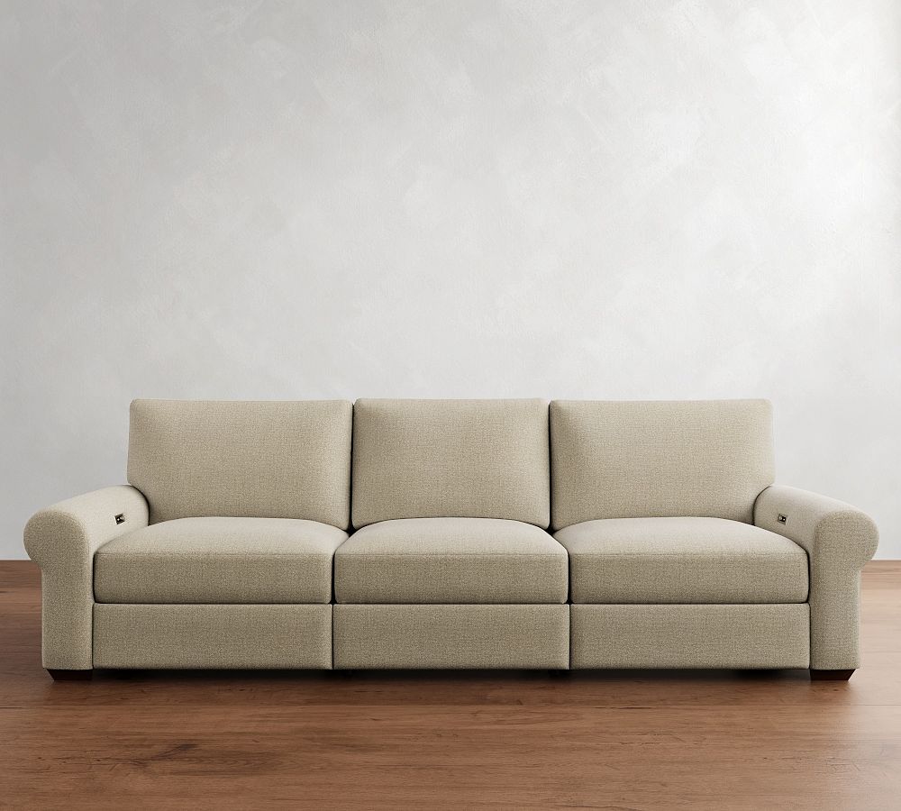 Big Sur Roll Arm Power Reclining Sofa (84"-140") | Pottery Barn