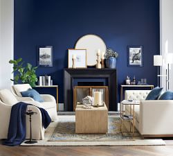 Ava Natural Wood Pillar Candleholder | Pottery Barn