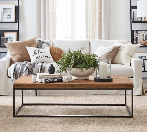 Malcolm Rectangular Coffee Table (60") | Pottery Barn