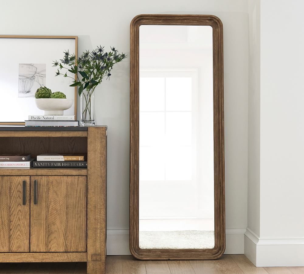 Malone Rectangular Wood Mirror | Pottery Barn
