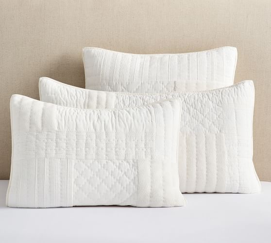 Cozy Patchwork Handcrafted Quilted Sham | Pottery Barn